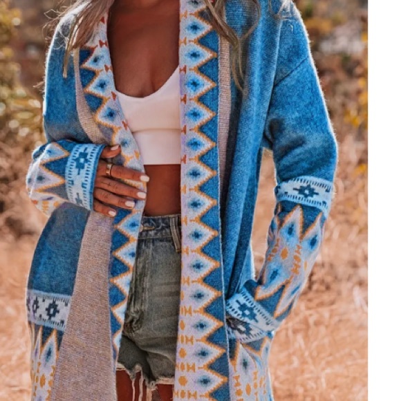 Sweaters | New Heathered Aztec Cardigan | Poshmark